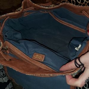 Chaps | Bags | Chaps Floral Leather Backpack Purse Hobo Bag | Poshmark